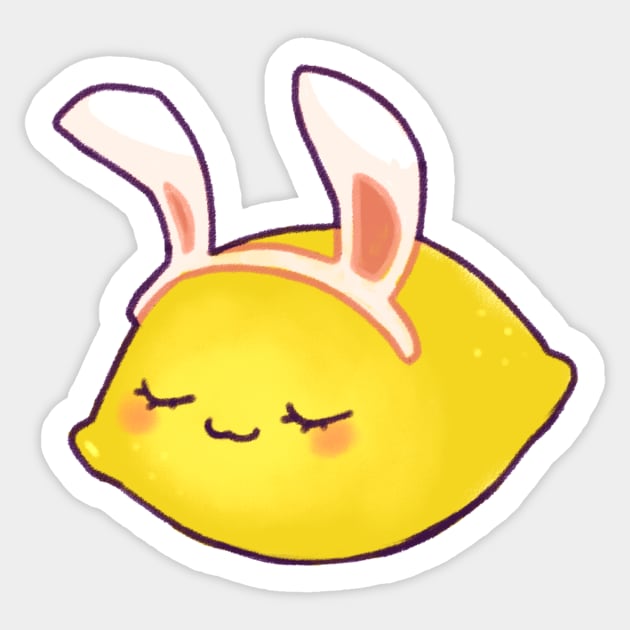 UwU bunny lemon - Lemon - Sticker | TeePublic